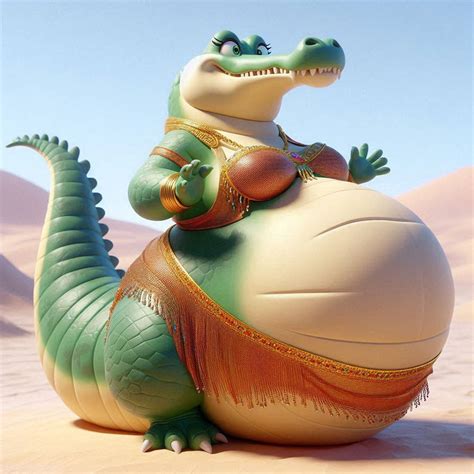 Inflating Alligator Belly Dancer By Phumfphumfer On Deviantart