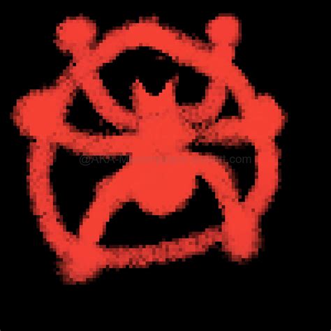 Pixilart Spiderman Symbol By Aka Masterpeace
