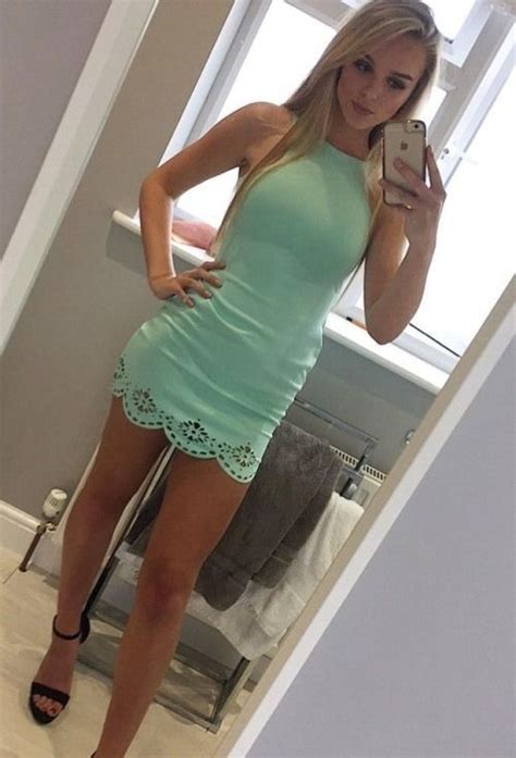 Blonde In A Tight Green Dress Someoneintx
