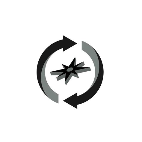Compass Logo Vector Outdoor Triangle Arrow Technology Navigator