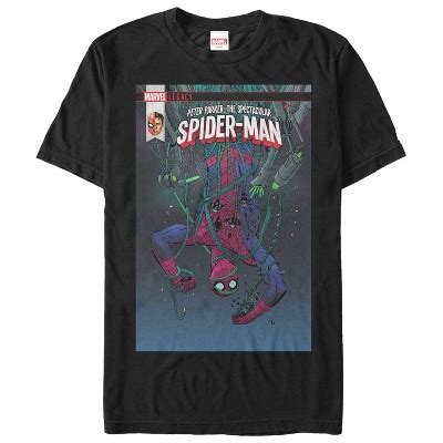 Mens Marvel Legacy Spectacular Spider Man T Shirt Black 5x Large
