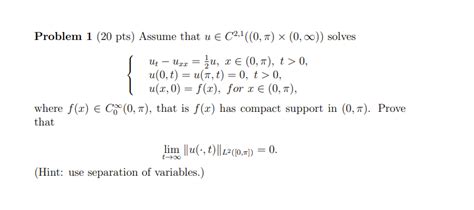 Solved Problem 1 20 Pts Assume That U∈c210π×0∞