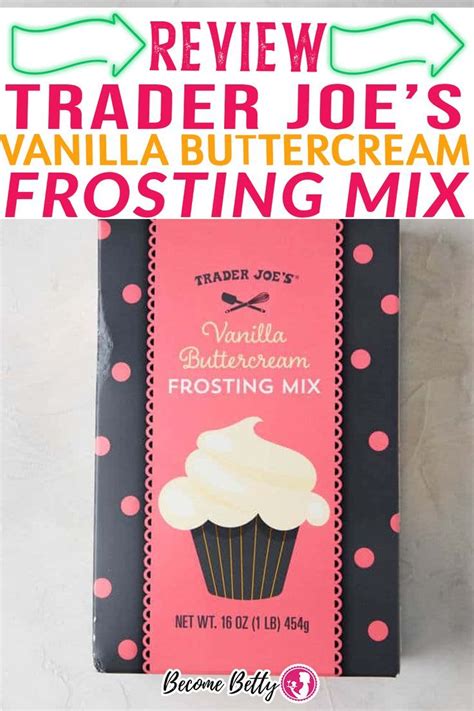 Trader Joes Vanilla Buttercream Frosting Mix Vanilla Buttercream Frosting Trader Joes