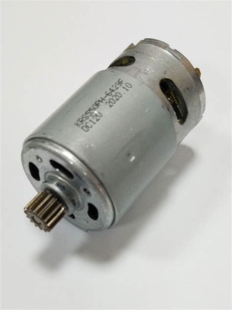 Двигатель для шуруповерта 12v Rs550 с ответной шестерней 15 зубьев купить по выгодной цене в