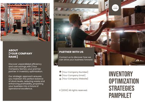 Free Inventory Optimization Strategies Pamphlet Template To Edit Online