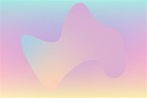 새로운 부드러운 파스텔 블러 그라데이션 배경 프리미엄 벡터