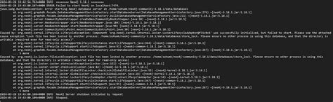 Unable To Start Due To Locked Files Neo4j Graph Platform Neo4j Online Community