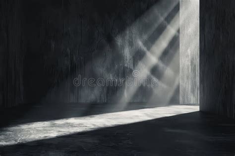 Sunlight Filtering Through A Closed Door Casting Shadow And Light