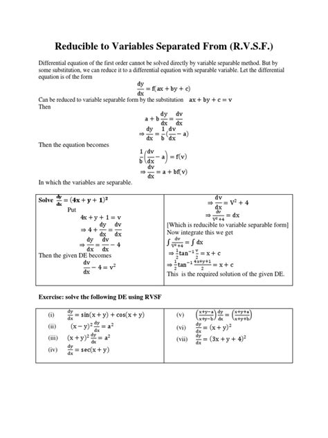 Chap 4 Rvsf Pdf Equations Mathematical Objects