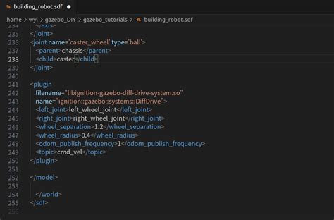 Plugin When I Move The Robot In The Tutorials I Find That Gazebo Gui
