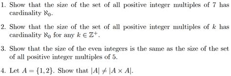 Answered 1 Show That The Size Of The Set Of All… Bartleby