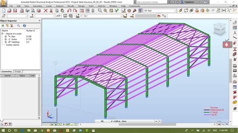 Steel Structure Design Using Robot Part01 Vid03 3d Generation Cladding Load Definition
