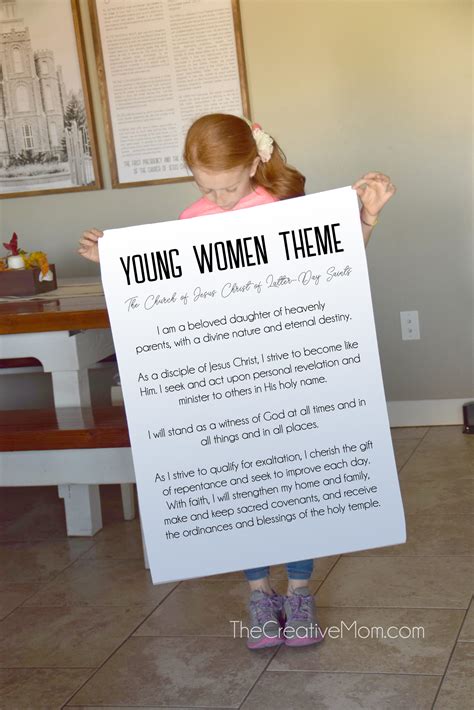 New Young Women Theme Free Printable The Creative Mom