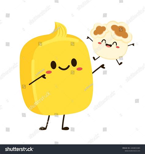 Corn Butter Vector Corn Butter Character Stock Vector Royalty Free 2264831465 Shutterstock