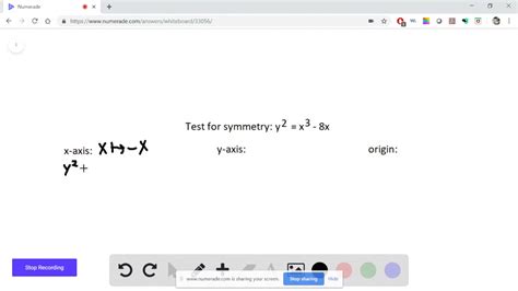 Solved Testing For Symmetry In Exercises 27 38 Test For Symmetry With Respect To Each Axis And