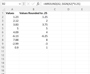 How To Round To Nearest 25 In Excel With Example