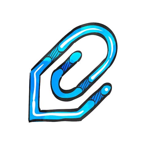 Premium Vector Watercolor Style Icon Attachment File