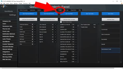 QB Step Lists IPoint Control