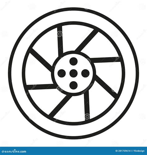 System Disk Icon Simple Vector Car Kit Stock Vector Illustration Of