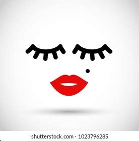 Sexy Cute Woman Face Icon Vector Stock Vector Royalty Free Shutterstock