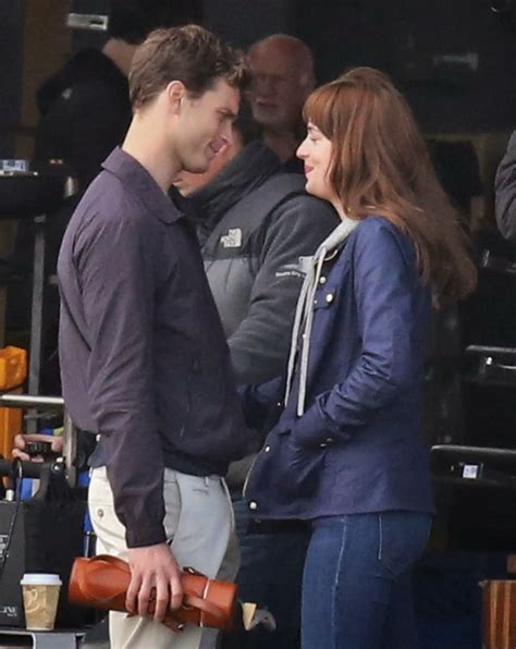 Fifty Shades Updates Hq Photos Jamie Dornan And Dakota Johnson On The Set Of Fifty Shades Of