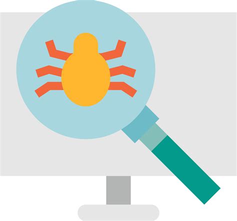 Bug Scan Problem Software Development Flat Icon 14355710 Vector Art At Vecteezy