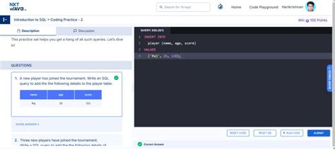 Harikrishnan V S On Linkedin Day71 100daysofcode Ccbpian Sql