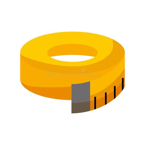 Tape Measure Isolated Icon Stock Vector Illustration Of Health 86530837