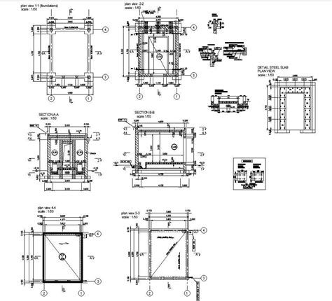 Structural Details Cad Drawing Of Building Formwork In Dwg File Cadbull