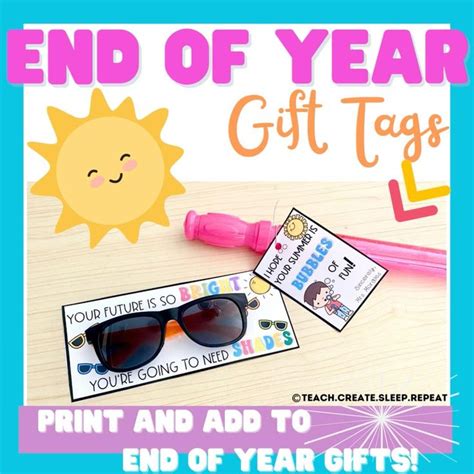 Printable End Of Year Summer Student T Tags Video Video In 2025