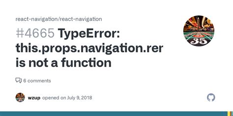Typeerror Thispropsnavigationremovelistener Is Not A Function · Issue 4665 · React