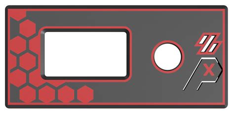 Voron 02 Display Faceplate For Multicolor With Stroke Along Edges By