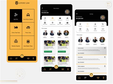 law firm ux ui mobile app by shahbaz on dribbble