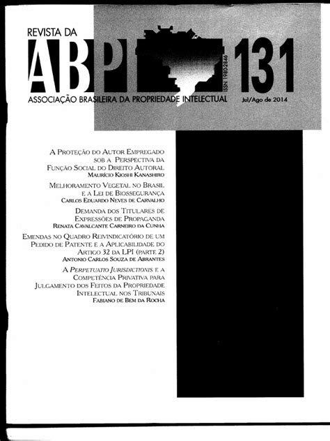 Abpi 131 Da E Função Social Pdf