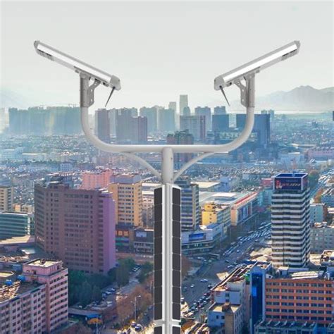 Double Lights Solar Street Light With Pole Manufacturers And Suppliers