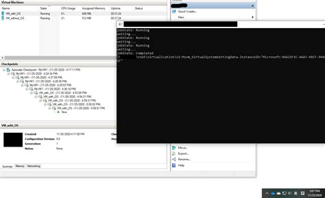 cannot create recovery snapshot when vm is running microsoft qanda