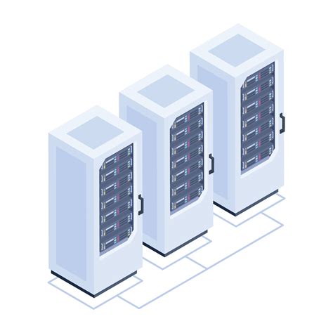 Modern Of Server Racks Isometric Icon 25463068 Vector Art At Vecteezy