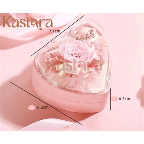 Jual Kotak Cincin Bentuk Hati Mawar Ring Box Tempat Perhiasan Emas