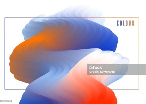 그라데이션 색상 3d 유체 모양 벡터 추상 배경 움직임에 동적 차원 디자인 요소 트렌디 한 현대적인 스타일 3차원 형태에 대한 스톡 벡터 아트 및 기타 이미지 Istock