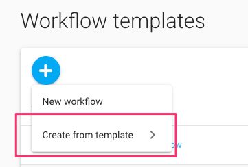 A New Library Of Workflow Templates