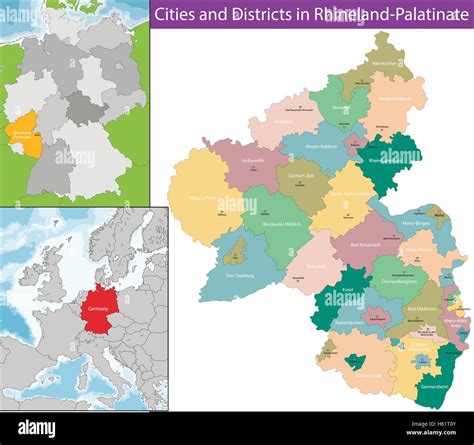 Travel Germany Rhineland Palatinate Stock Vector Images Alamy