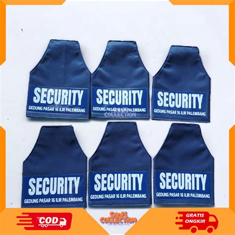 Jual Ban Lengan Security Custom Bisa Ganti Tulisan Shopee Indonesia
