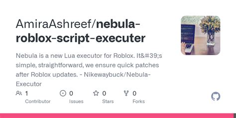 Github Amiraashreefnebula Roblox Script Executer Nebula Is A New