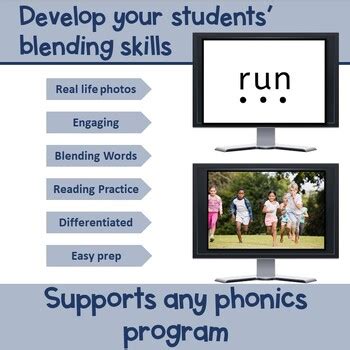 Blending CVC Words Daily Digital Powerpoint Slides Resource TPT