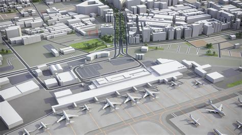 Taipei Songshan Airport Tsa 3d Model By 3dcitymodels