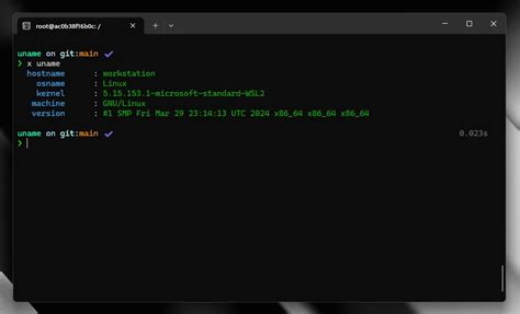 x uname x cmd mod 查看电脑以及操作系统的相关信息
