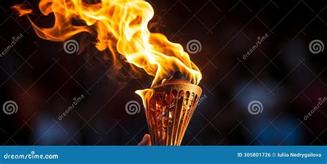 Olympic Flame Torch Symbol Of Spirit And Unity Perfect For Sports