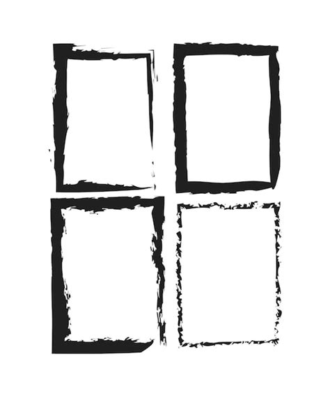 Premium Vector Grunge Urban Backgroundblack Set Of Grange Brush Strokesas A Background For