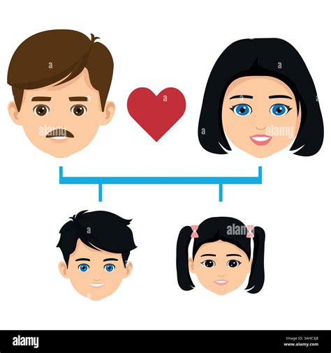 Extended Family Family Tree Chart Stock Vector Image Art Alamy