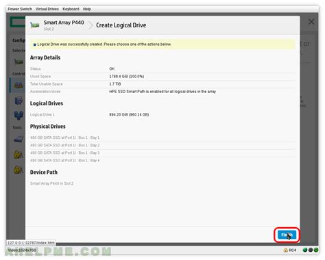 smart array p440 create raid 1 0 raid 10 using smart storage